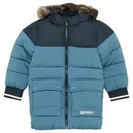 Outdoorjacke s.Oliver JUNIOR Gr. 104, blau (mid blau) Jungen Jacken mit Kapuze