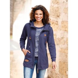 Shirtjacke Casual Looks "Shirtjacke" Gr. 40, blau (marine) Damen Shirts