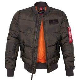 Alpha Industries MA-1 Puffer Bomber (Sale) dark oliv camo, Gr&ouml;&szlig;e XXL