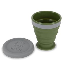 MFH Faltbecher mit Deckel