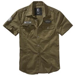 Brandit Luis Vintage Shirt Short Sleeve oliv, Gr&ouml;&szlig;e 5XL
