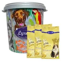 7,5 kg LYRA PET® Tofu Katzenstreu in 30 L Tonne