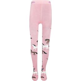 Ewers Strumpfhose M&auml;dchen Gr&ouml;&szlig;e 152/164 braun / pink / wei&szlig;