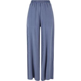 Urban Classics Hose 'Resort' Damen Gr&ouml;&szlig;e 34 blau / wei&szlig;