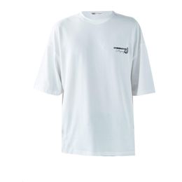 Vamos Clo Crew Neck T-Shirt Herren Gr&ouml;&szlig;e L ecru / schwarz