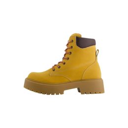 Bershka Lace-Up Ankle Boots female size 36 Camel