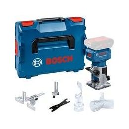 Bosch Akku-Kantenfr&auml;se /-Laminatschneider GLF 18V-8 Professional solo, 18Volt, Oberfr&auml;se blau/schwarz, ohne Akku und Ladeger&auml;t, in L-BOXX
