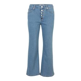 Dorothy Perkins Petite Jeans 'Petite Button Front Wide Leg Jeans' Damen Gr&ouml;&szlig;e 27/28 hellblau