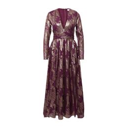 Warehouse Kleid Damen Gr&ouml;&szlig;e 44 gold / aubergine Winterkleid