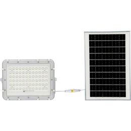 V-TAC VT-120W 7844 LED-Flutlichtstrahler, Solarmodul 15 W Neutralweiß Weiß