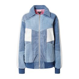 Nasty Gal Jacke Damen Gr&ouml;&szlig;e M blau / hellblau / wei&szlig;