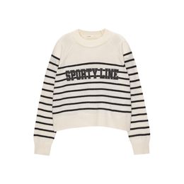 Pull&Bear Pull&bear Pullover Damen Gr&ouml;&szlig;e XS ecru / dunkelgrau / schwarz