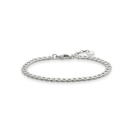 Armband Thomas Sabo "LBA0105-001-12-L19,5V" Armbänder Gr. 19,5, Silber 925 (Sterlingsilber), silberfarben Damen Panzerarmband