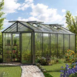 235 x 460 cm Gewächshaus, Standardfarbe Aluminium Natur | ohne Setangebot - (GFPV00197)