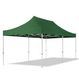 TOOLPORT 3x6m Aluminium Faltpavillon, ohne Seitenteile, dunkelgrün - (600217)