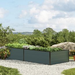 235 x 99 x 39 cm Hochbeet, Anthrazit - (GFPV00533)