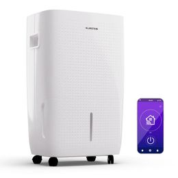 Klarstein - Luftentfeuchter Elektrisch bis 65m2, Smart Luftentfeuchter für Wohnung, Bad & Keller, Luft-Entfeuchter Leise, Elektrischer Dehumidifier