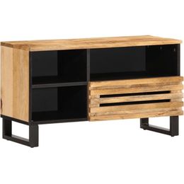 Torana - TV-Schrank 80x34x46 cm Raues Massivholz Mango