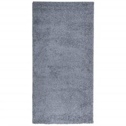 vidaXL - Shaggy-Teppich pamplona Hochflor Modern Blau 100x200 cm