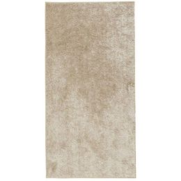 vidaXL - Teppich istan Hochflor Glänzend Beige 80x150 cm