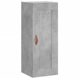 vidaXL - Wandschrank Betongrau 34,5x34x90 cm Holzwerkstoff