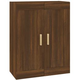 Wandschrank Braun Eichen-Optik 69,5x32,5x90 cm Holzwerkstoff vidaXL