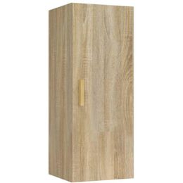 Wandschrank Sonoma-Eiche 34,5x34x90 cm Holzwerkstoff vidaXL