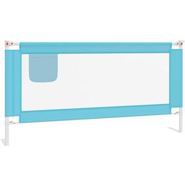 vidaXL - Kleinkind-Bettschutzgitter Blau 180x25 cm Stoff