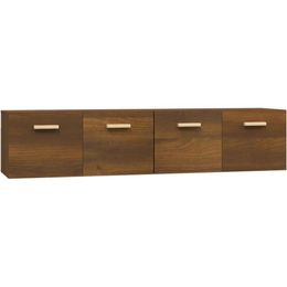 Wandschränke 2Stk Braun Eichen-Optik 80x35x36,5cm Holzwerkstoff vidaXL