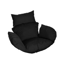 Polyrattan Hängesessel cielo Farbe: Schwarz, Ausstattung: Nur Kissen Poly Rattan Hängesessel Hängekorb - Home Deluxe