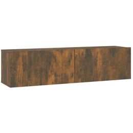 TV-Wandschrank Räuchereiche 120x30x30 cm Holzwerkstoff vidaXL