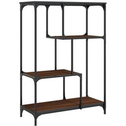 Bücherregal Braun Eiche 81x36x115 cm Holzwerkstoff und Stahl vidaXL