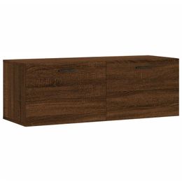 vidaXL - Wandschrank Braun Eichen-Optik 100x36,5x35 cm Holzwerkstoff