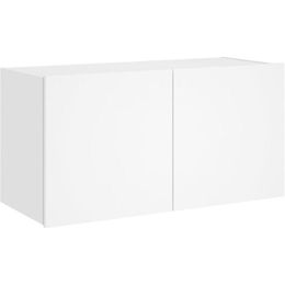 vidaXL - TV-Wandschrank mit LED-Leuchten Weiß 80x35x41 cm