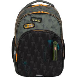 Freizeitrucksack McNeill "Base, Star Wars, Mandalorian", Kinder, Gr. B/H/T: 29cm x 48cm x 16cm, grau (mandalorian), Polyester, Rucksäcke