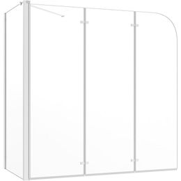 Duschabtrennung 120x69x130 cm Hartglas Transparent vidaXL