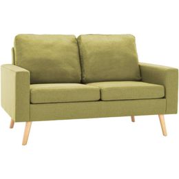 2-Sitzer-Sofa Grün Stoff vidaXL