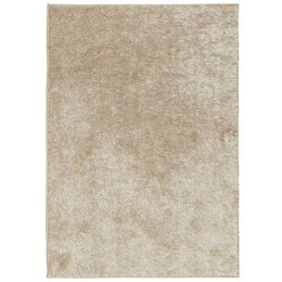 vidaXL - Teppich istan Hochflor Glänzend Beige 140x200 cm