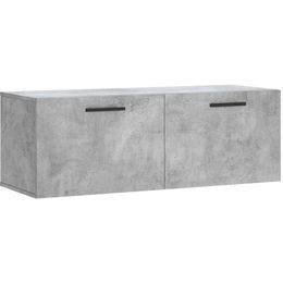 Wandschrank Betongrau 100x36,5x35 cm Holzwerkstoff vidaXL