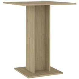 vidaXL - Bistrotisch Sonoma-Eiche 60x60x75 cm Holzwerkstoff