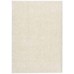 vidaXL - Teppich istan Hochflor Glänzend Creme 120x170 cm