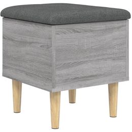 Sitzbank mit Stauraum Grau Sonoma 42x42x46 cm Holzwerkstoff vidaXL