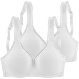 petite fleur by Lascana Damen T-Shirt-BH, 2xwei&szlig;, Gr&ouml;&szlig;e 80D