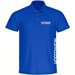 multifanshop Poloshirt - Hoffenheim - Brust & Seite - Druck weiß - Polo