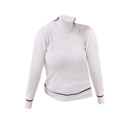 Dandalo Pullover Damen Gr&ouml;&szlig;e L ecru / bordeaux / schwarz
