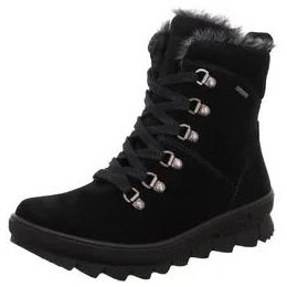 Winterboots Legero "NOVARA" Gr. 37, schwarz (black) Damen Schuhe Hiking Boots, Winterstiefel, Schnürstiefel mit GORE-TEX