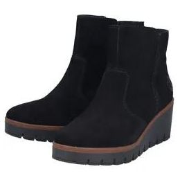 Winterstiefelette Rieker Gr. 39, schwarz Damen Schuhe Keilboots, Basic-Stiefelette mit Innenreißverschluss, schmale Form