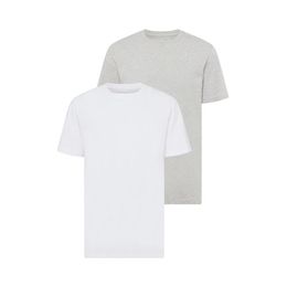 Wrangler T-Shirt '2 PACK TEE' Herren Gr&ouml;&szlig;e S graumeliert / wei&szlig;