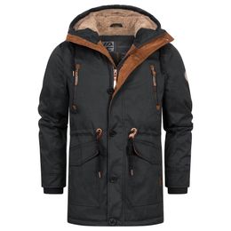 INDICODE Jeans Winter Jacket 'Gillespie' male Black size XXL