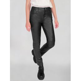 Lederhose JCC "31019444" Gr. 36, Normalgrößen, schwarz Damen Hosen 5-Pocket-Hose